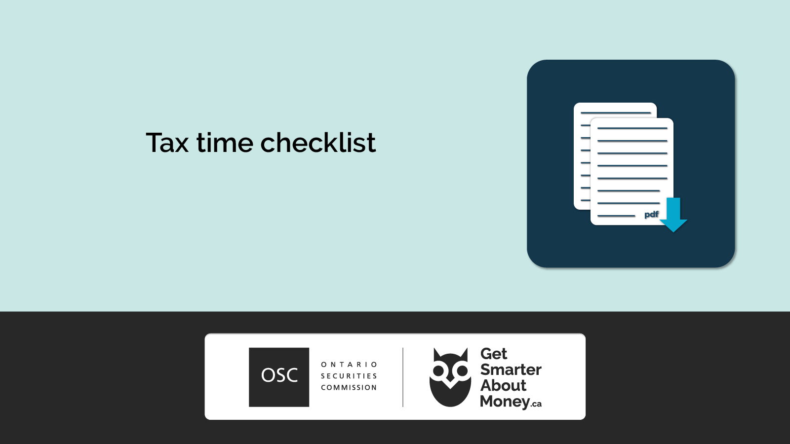 Tax time checklist | GetSmarterAboutMoney.ca